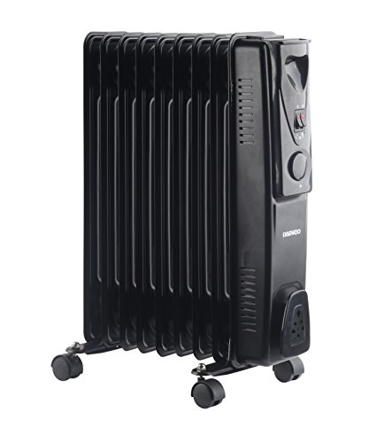 Daewoo-2000W-Portable-Oil-Filled-Radiator-Heater-with-Thermostat-Black ...